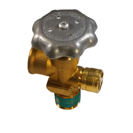 CGA 510 Valve; 435-480 PSI PRD, CG-7, CGA TB_27 Compliant;W/DT